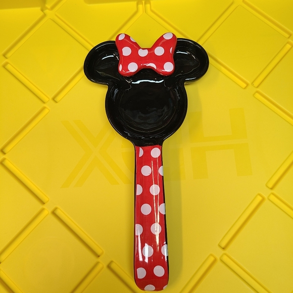 Disney | Kitchen | Disney Minnie Mouse Spoon Rest Ladle Spatula Holder ...
